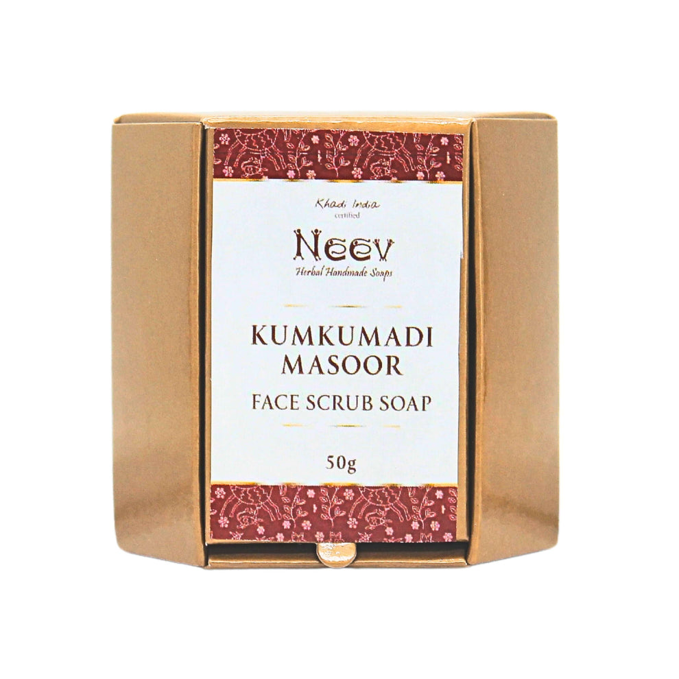 Kumkumadi Masoor Face Scrub Soap– Brightens and Smoothens Skin for a R ...