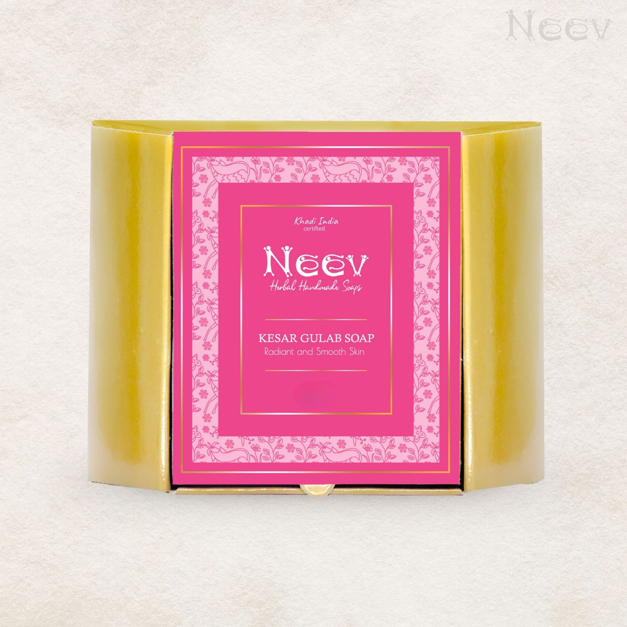 KESAR GULAB SOAP – Neev Herbal Handmade Soaps