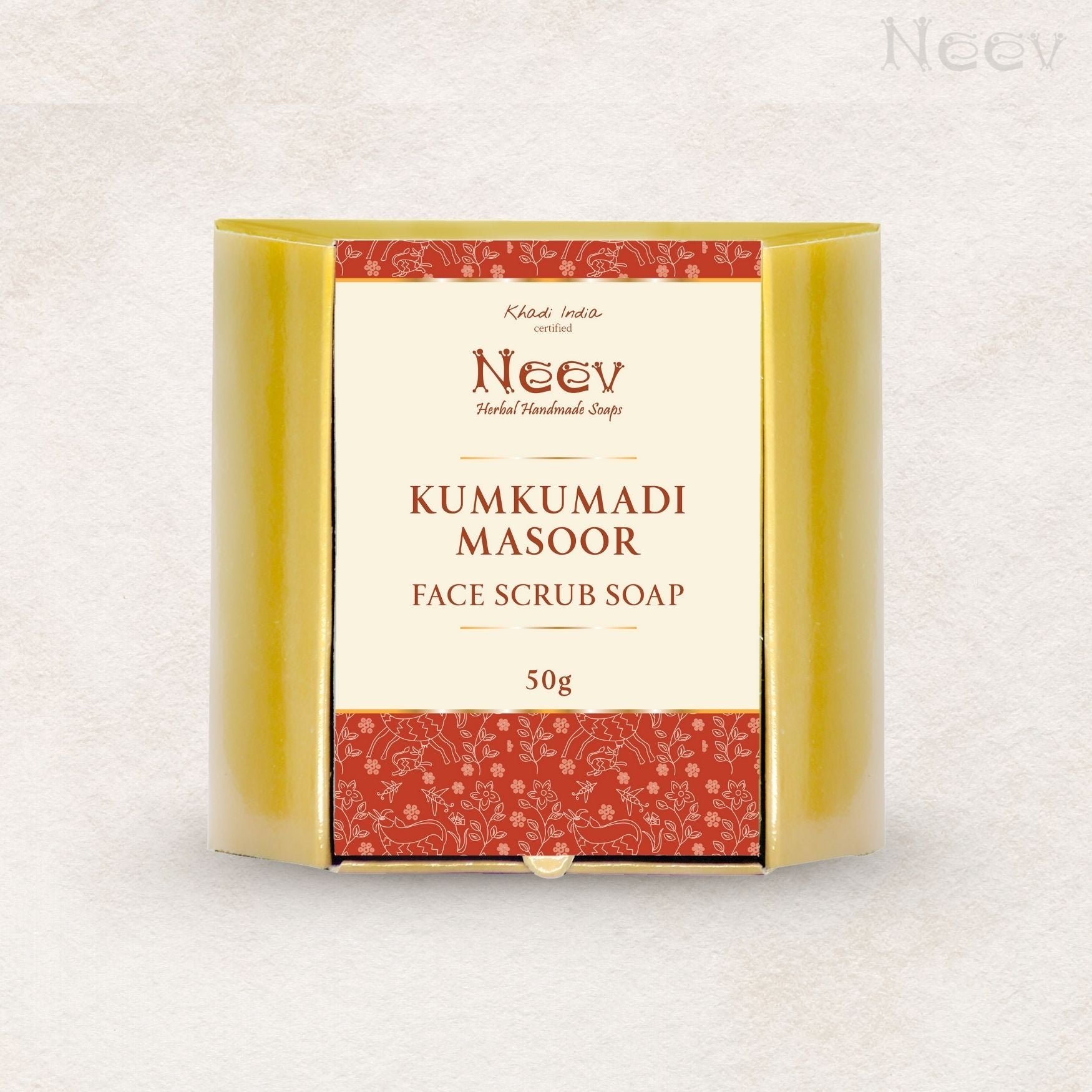 KUMKUMADI MASOOR FACE SCRUB SOAP – Neev Herbal Handmade Soaps