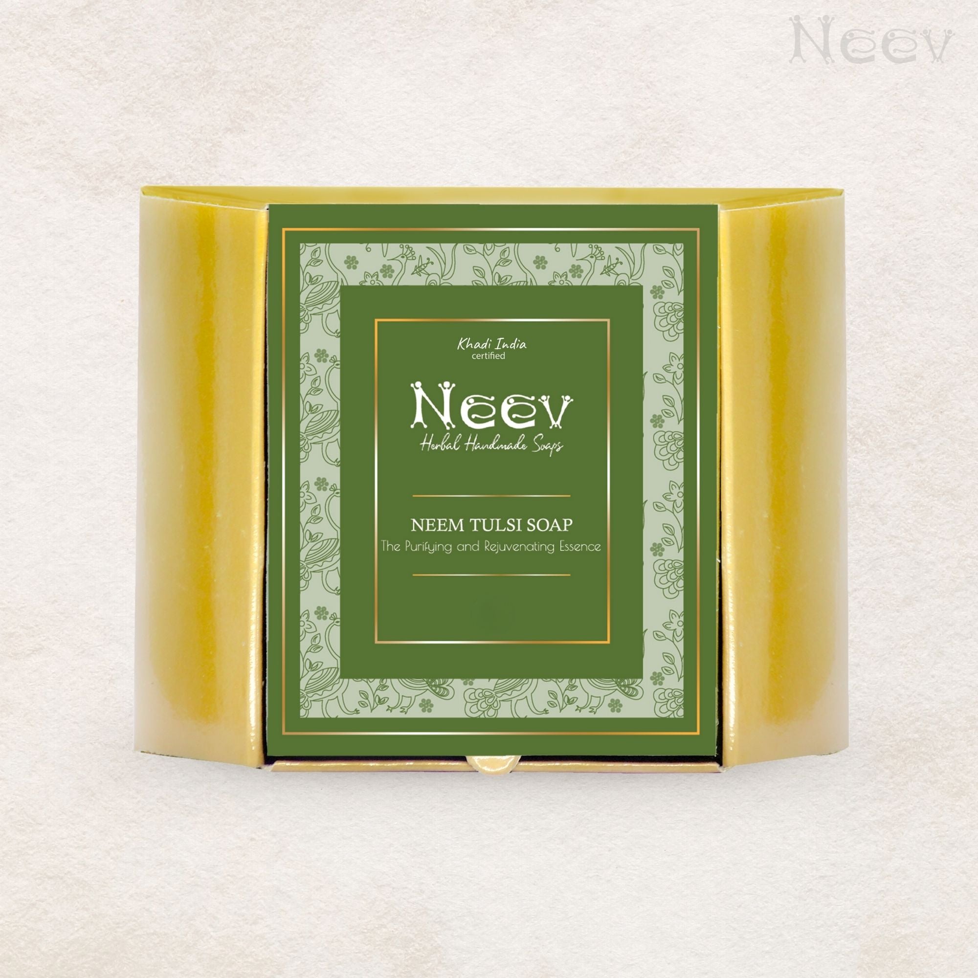 NEEM TULSI HANDMADE SOAP – Neev Herbal Handmade Soaps