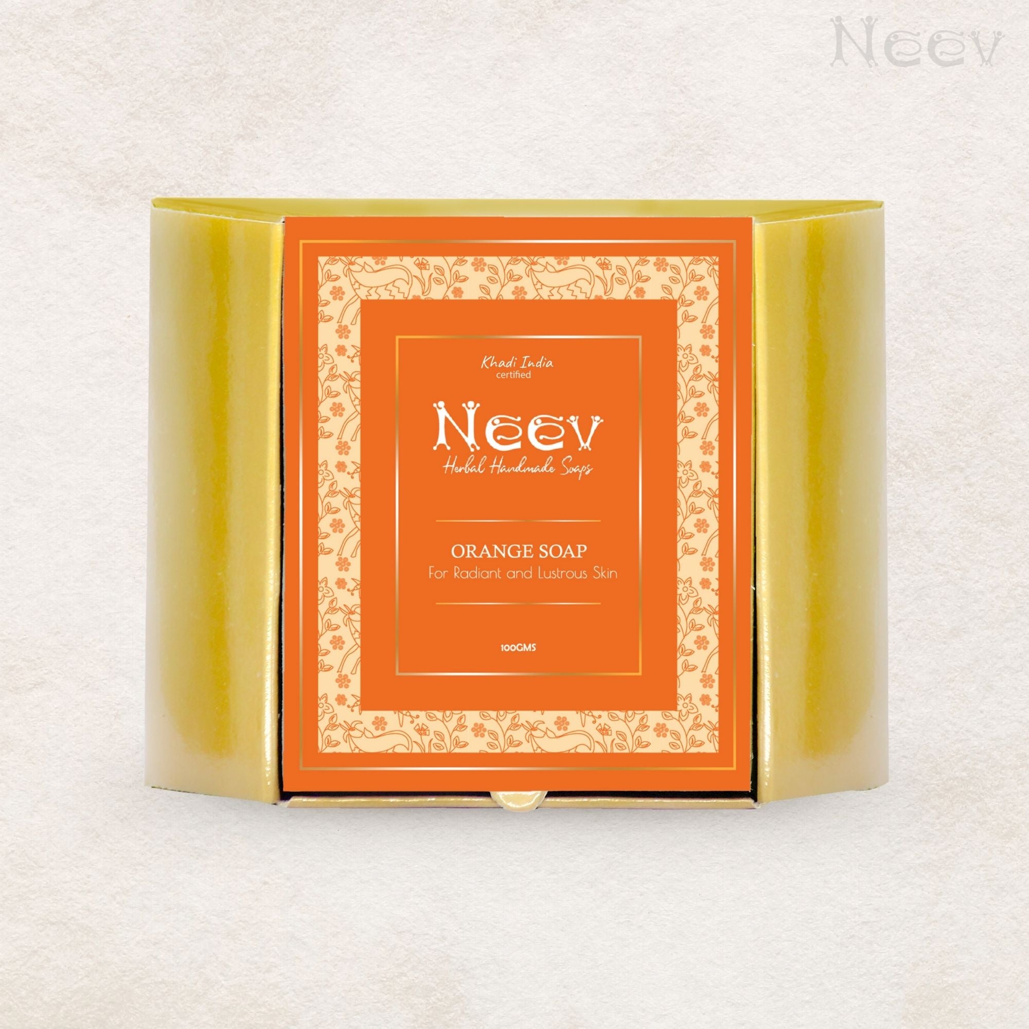 Orange Soap For Radiant and Lustrous Skin – Neev Herbal Handmade Soaps